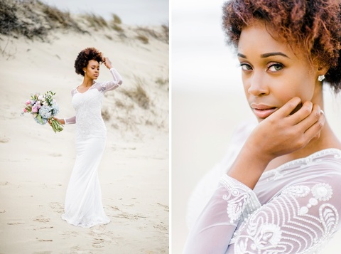 Black Bride Magazine Coastal Editorial | Corolla, NC - Texas Wedding ...